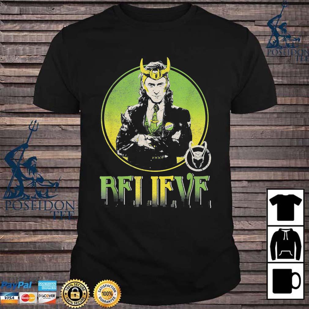 Marvel Loki BeLIEve Portrait V4 Shirt, hoodie, tank top, sweater and ...