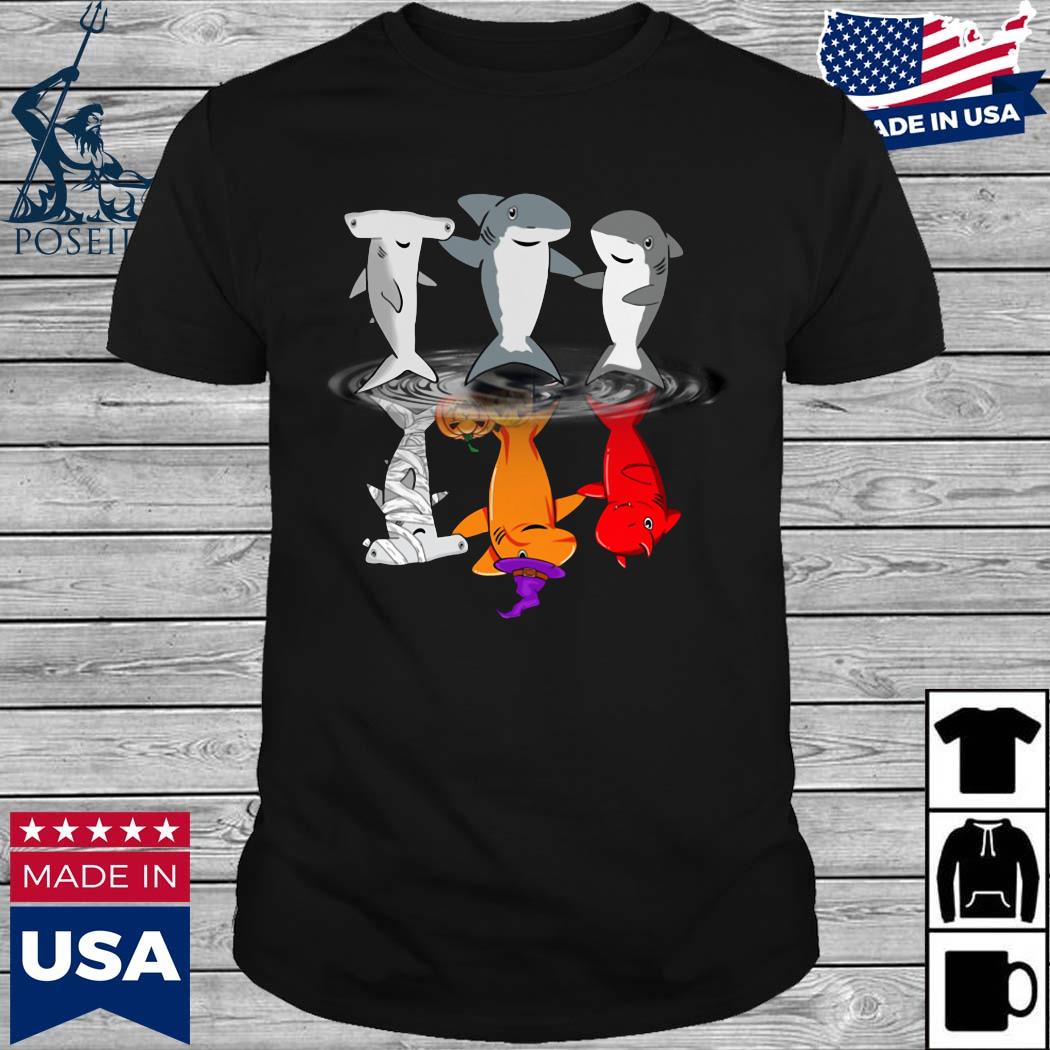Shark Water Reflection Witch Halloween Shirt, hoodie, tank top, sweater ...