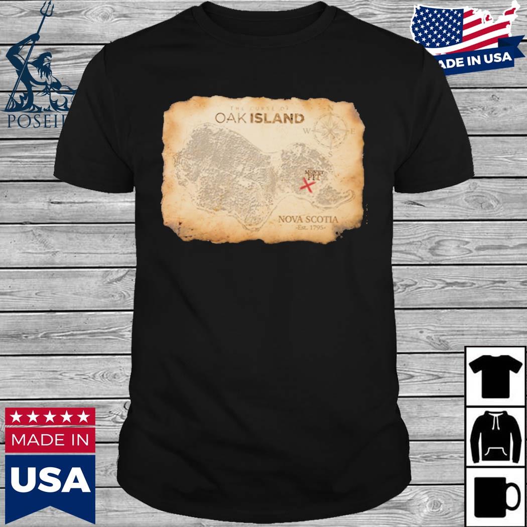 The Curse Of Oak Island Treasure Map Shirt, hoodie, tank top, sweater ...
