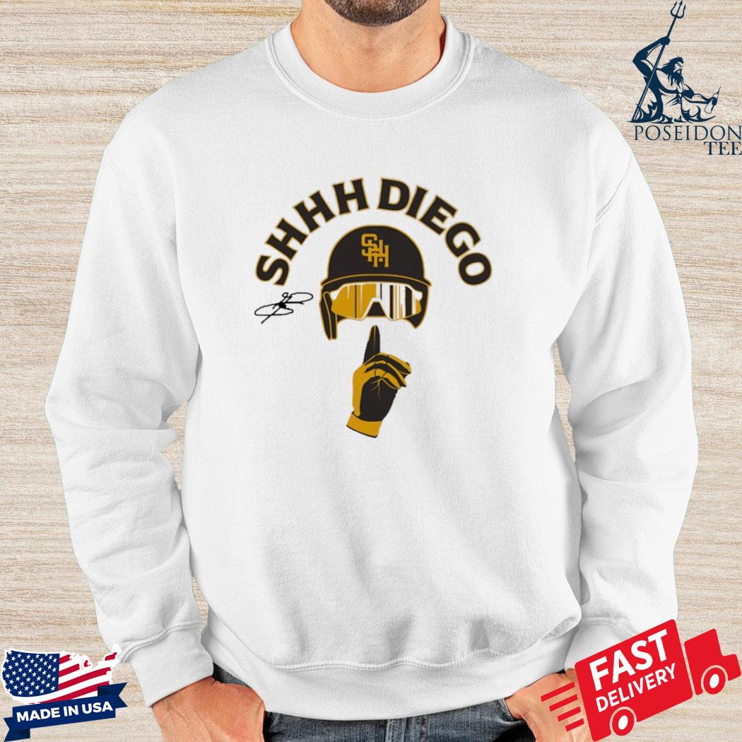 Official Shhh Diego signature shirt, hoodie, tank top, sweater and long ...