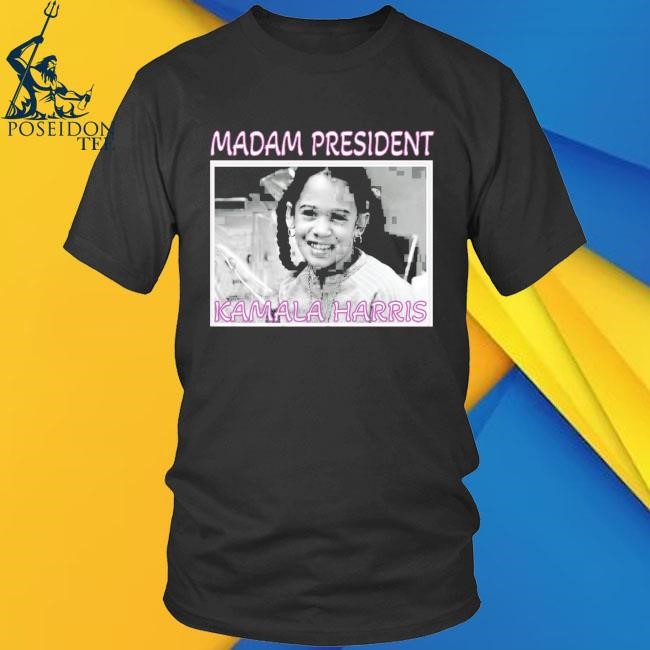 Official Photo Madam President Childhood Kamala Harris Shirt, hoodie ...