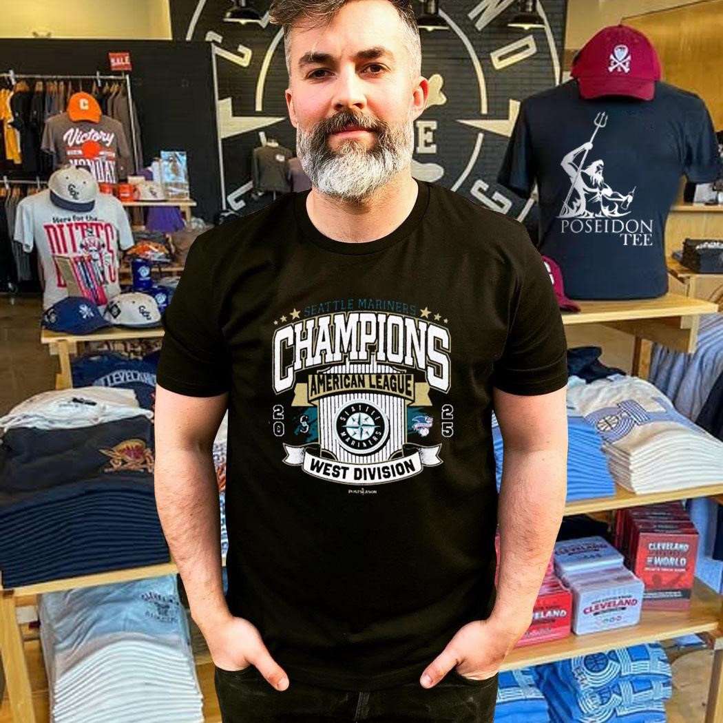 Seattle Mariners AL West Division Champions 2025 Celebration American League T-Shirt, hoodie ...