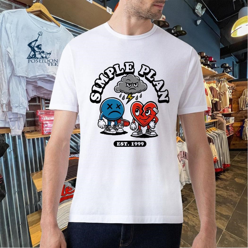 Simple Plan 3 Icon Character Est 1999 T-shirt, hoodie, tank top ...