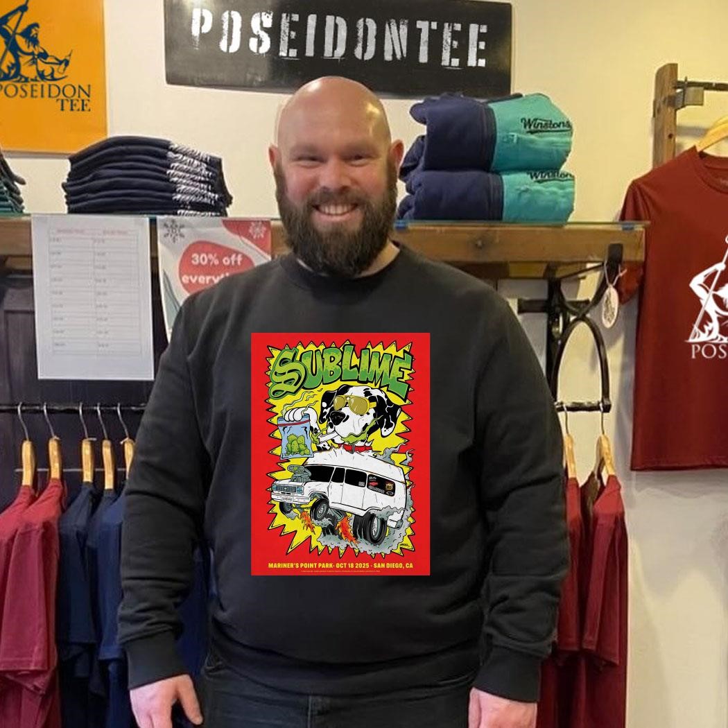 Sublime Mission Bayfest San Diego Ca October 18 2025 Dog Cigarettes T ...